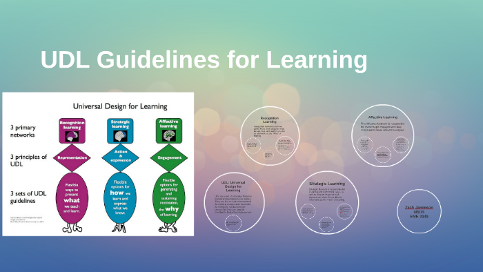 UDL Guidelines for Learning by Zach Jamieson on Prezi