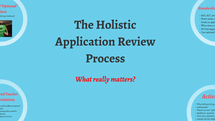 The Holistic Application Review Process by Ashley Milligan on Prezi