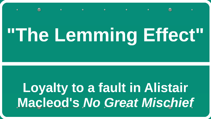 "The Lemming Effect" by Sydney Shepherd on Prezi