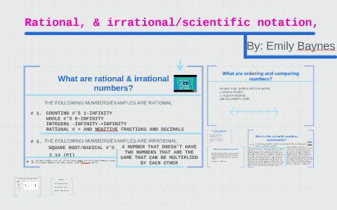Rational, & irrational/scientific notation by Emily Baynes on Prezi