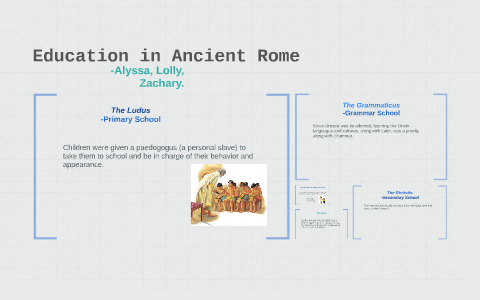 Education in Ancient Rome by Lolly Riley on Prezi