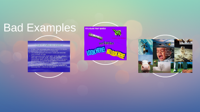 Examples of bad presentations by Haley Miller on Prezi