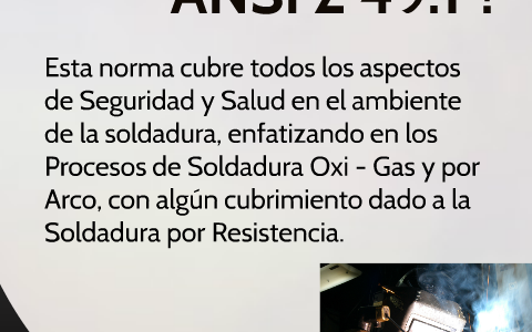 NORMA ANSI Z49.1 Seguridad en Soldadura by claudia tinoco on Prezi