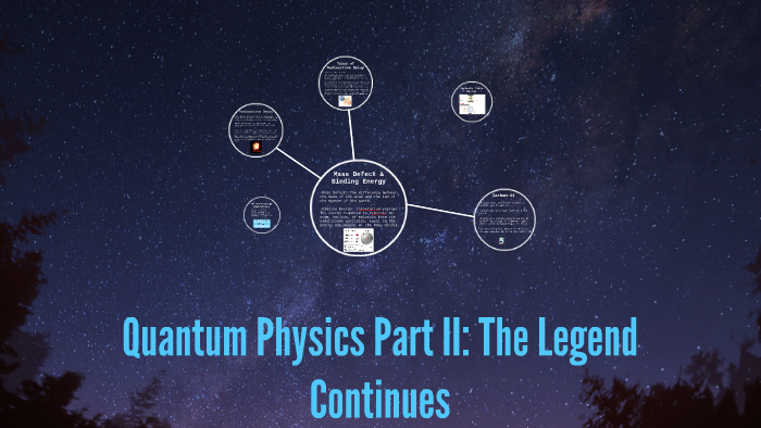 Quantum Physics Part II: The Legend Continues by on Prezi