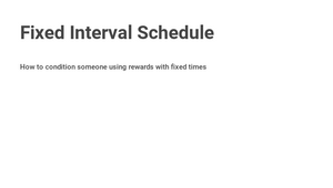 Fixed Interval Schedule by Alexander Kring on Prezi Design