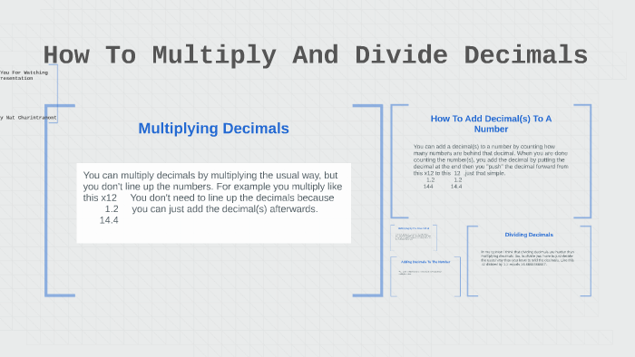How To Multily And Divide Decimals by Nat Charintranont on Prezi