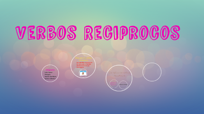 Verbos Reciprocos by Isamar Munguia on Prezi