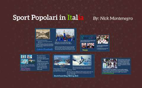 Popular Sports in Italy by Nick Montenegro on Prezi