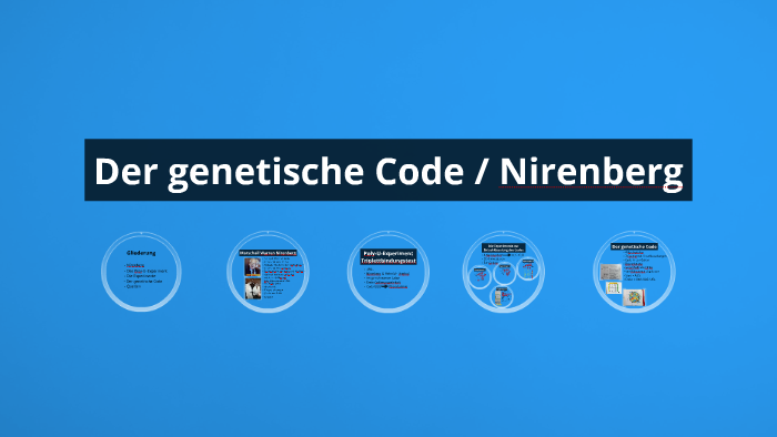 Der genetische Code Nirenberg by Frithjof Uth on Prezi