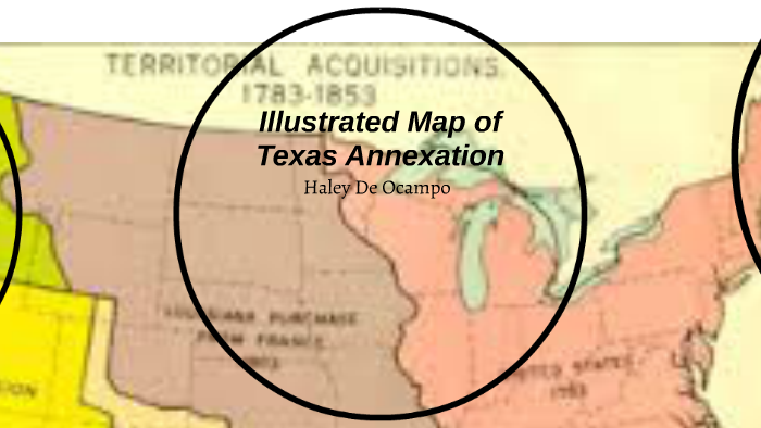 Illustrated Map of Texas Annexation by Haley De Ocampo on Prezi