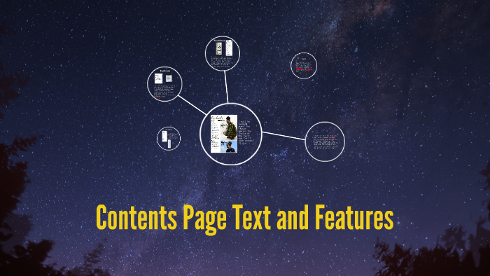 Contents Page Text and Features by ISHRAH JAMA on Prezi