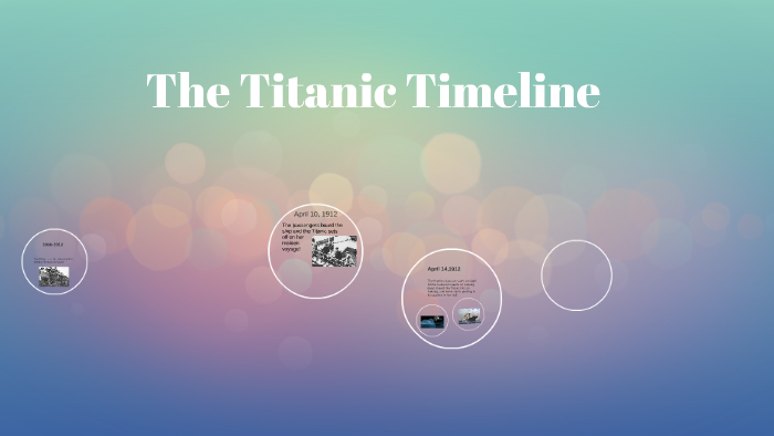 The Titanic timeline by Brooke R. on Prezi