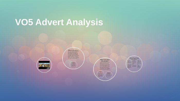 VO5 Advert Analysis by Lewis Graver on Prezi