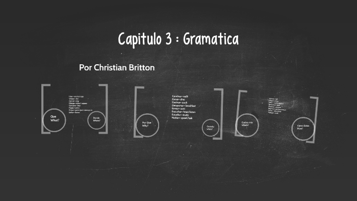Capitulo 3 : Gramatica by Christian Britton