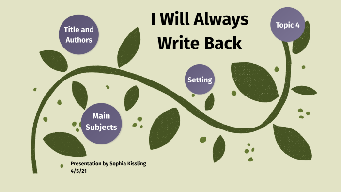 I Will Always Write Back by Sophia Kissling on Prezi