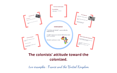 What were the colonists' attitude toward the colonized? by Jonathan ...