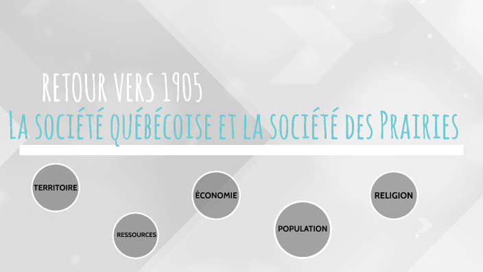 La société québécoise et la société des Prairies vers 1905 by jade ...