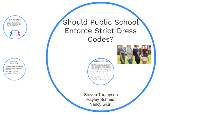 Should Public School Enforce Strict Dress Codes? by Steven Thompson on ...