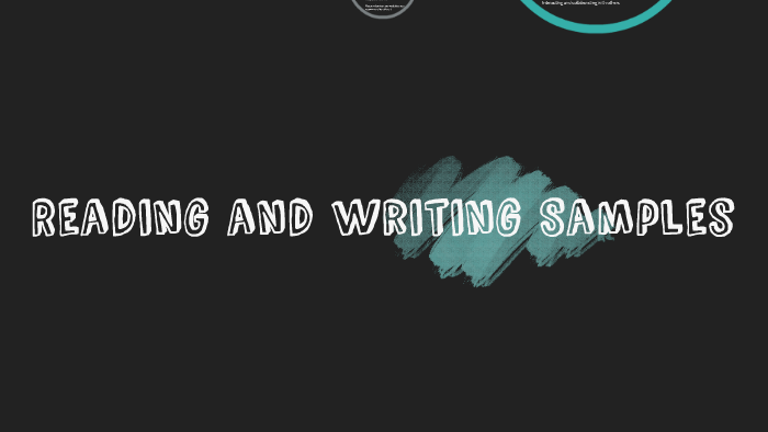 Reading and writing Samples by Sascha Lopez