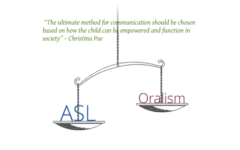 ASL vs. Oralism by Alvin Moore on Prezi