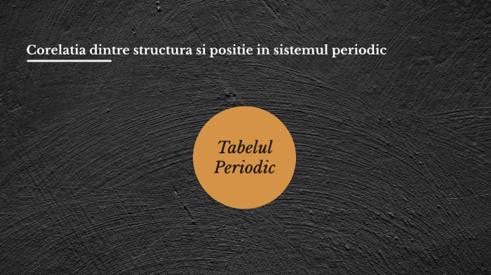 Corelatia dintre structura atomului si pozitia sa in sistemul periodic ...