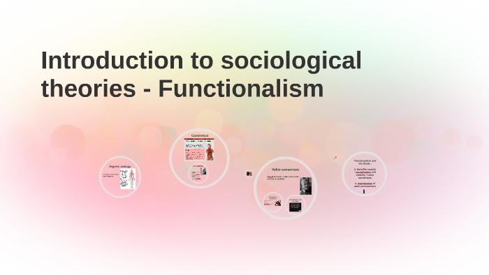 Introduction to sociological theories - Functionalism by Mark Bennett ...