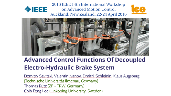 Advanced Control Functions of Decoupled Electro-Hydraulic Brake System ...