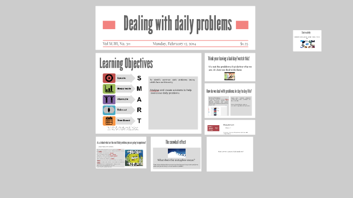 Dealing with daily problems by on Prezi