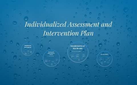 Individualized Assessment and Intervention Plan by Robbie Nichols on Prezi