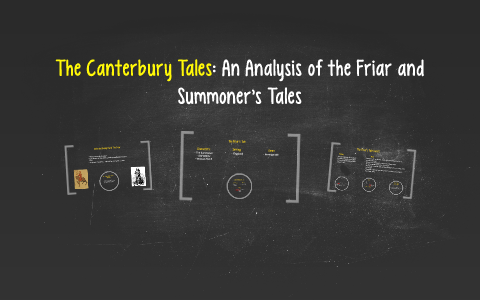 The Canterbury Tales: An Analysis of the Friar and Summoner's Tales by ...