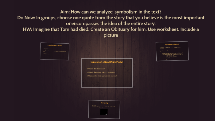 How can we analyze irony and symbolism in the text? by Quiana Taylor on ...