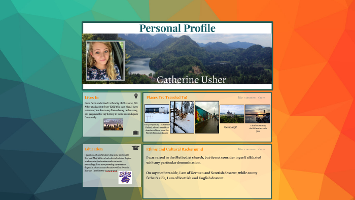 Catherine Usher - Personal Profile by Catherine Usher on Prezi