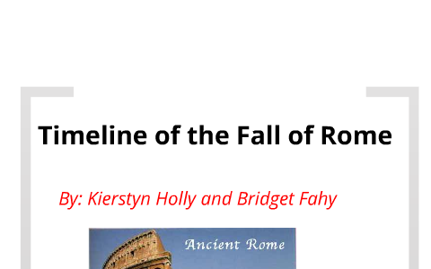 Timeline of the Fall of Rome by Ms. Leone on Prezi