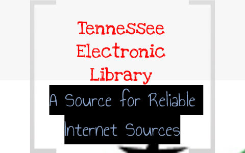 The Tennessee Electronic Library by Shannon Hayes