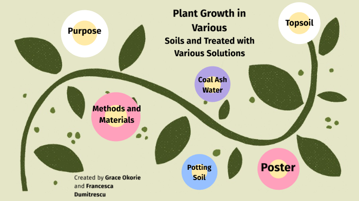 Plant Growth in Various Soils and Treated with Various Solutions by ...