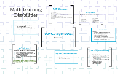 Why Math Learning Disabilities? by jessica hanson on Prezi