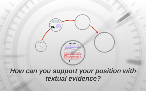How can you support your position with textual evidence? by Jennifer ...