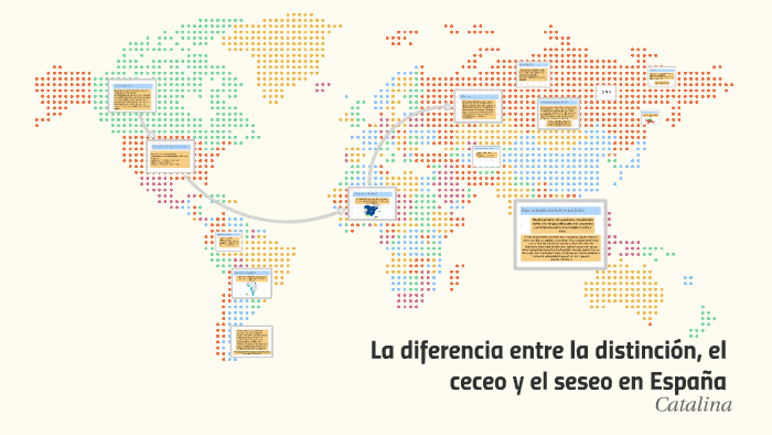 La diferencia entre la distincion, el ceceo y el seseo en Es by Katelyn ...