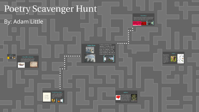 Poetry Scavenger Hunt by Adam Little on Prezi