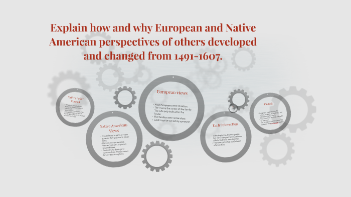 Explain how and why European and Native American perspective by Taylor ...