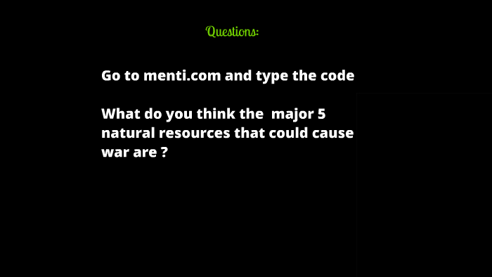 war over resources by Rola Hallak on Prezi