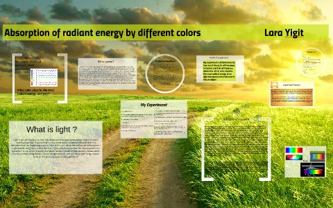 Absorption of radiant energy by different colors by Lara Yigit on Prezi