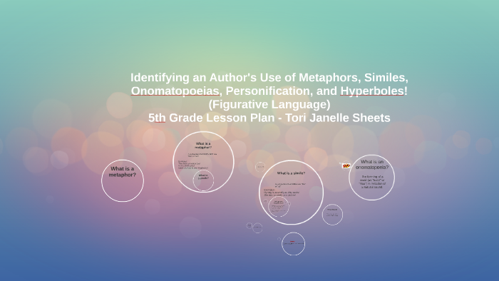 Figurative Language - 5th grade Lesson Plan by Tori Sheets on Prezi