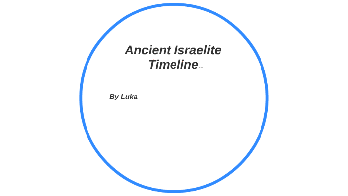 Ancient Israelite Timeline by 2020 lukak on Prezi