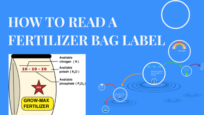HOW TO READ A FERTILIZER BAG LABEL by Marie Boulier
