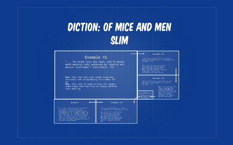 Diction: OF Mice and men by Kaitlyn Huso on Prezi