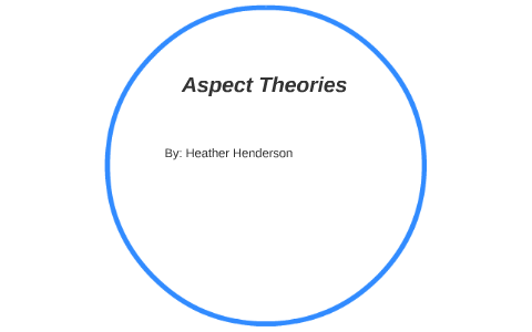Summarize the underlying principles or ideas for this theory by heather ...