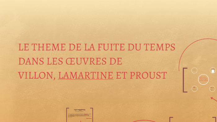 LE THEME DE LA FUITE DU TEMPS DANS LES ŒUVRES DE by Ana Aleksovska on Prezi