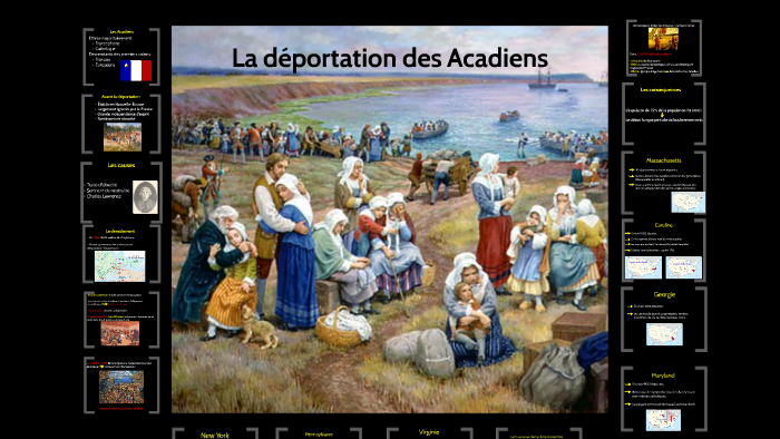 La déportation des Acadiens by William Côté on Prezi