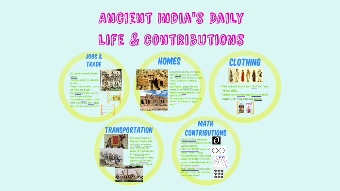 Ancient India's Daily Life & Contributions by Leah Williams on Prezi